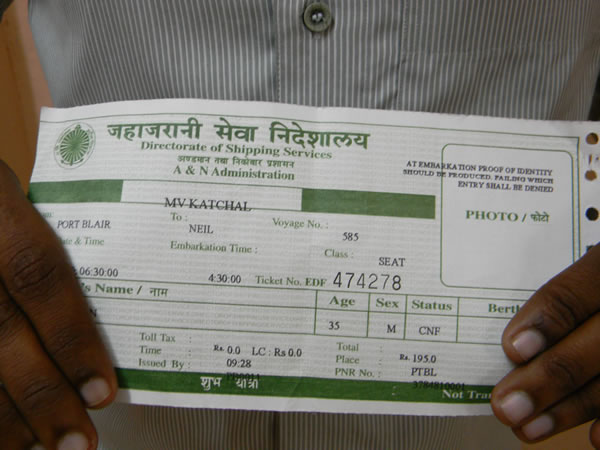 AwesomeAndamans: Leaving a rainy Port Blair by M.V. Katchal for Neil ...