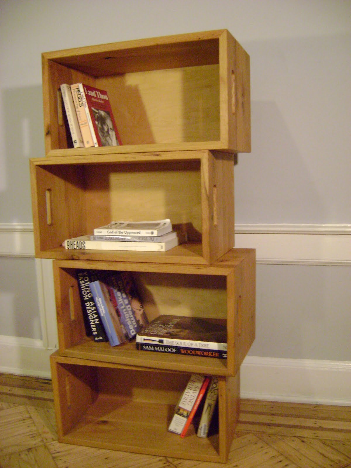 HANNAH VAUGHAN: Milk Crate- as Book Shelf.