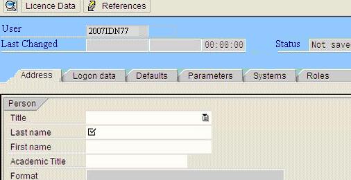 SAP Learning & Practical Solutions: User Creation using Tcode "SU01" in SAP