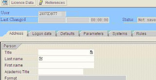SAP Learning & Practical Solutions: User Creation using Tcode "SU01" in SAP