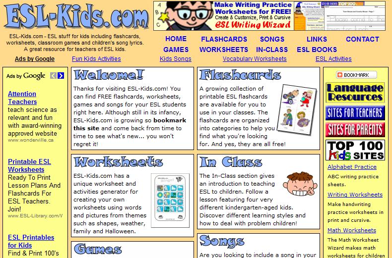 blogdehusim: http://www.esl-kids.com/
