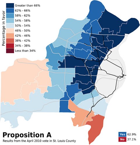 Great graphical maps of Proposition A results.