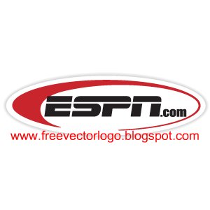 Free vector logo: ESPN logo
