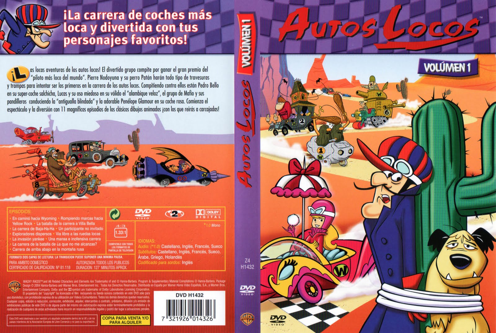CATALOGO INFANTIL: Los autos locos (3 DVD)