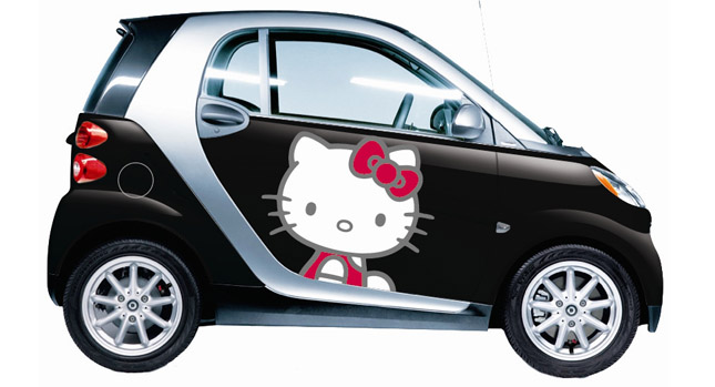 Smart Fortwo diz Hello Kitty | Quatro rodas e um volante!