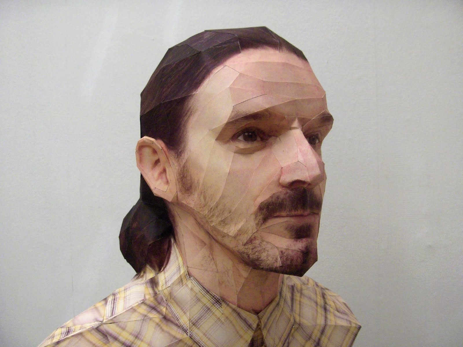 If It's Hip, It's Here (Archives): 3D Sculpted Paper Heads By Bert Simons