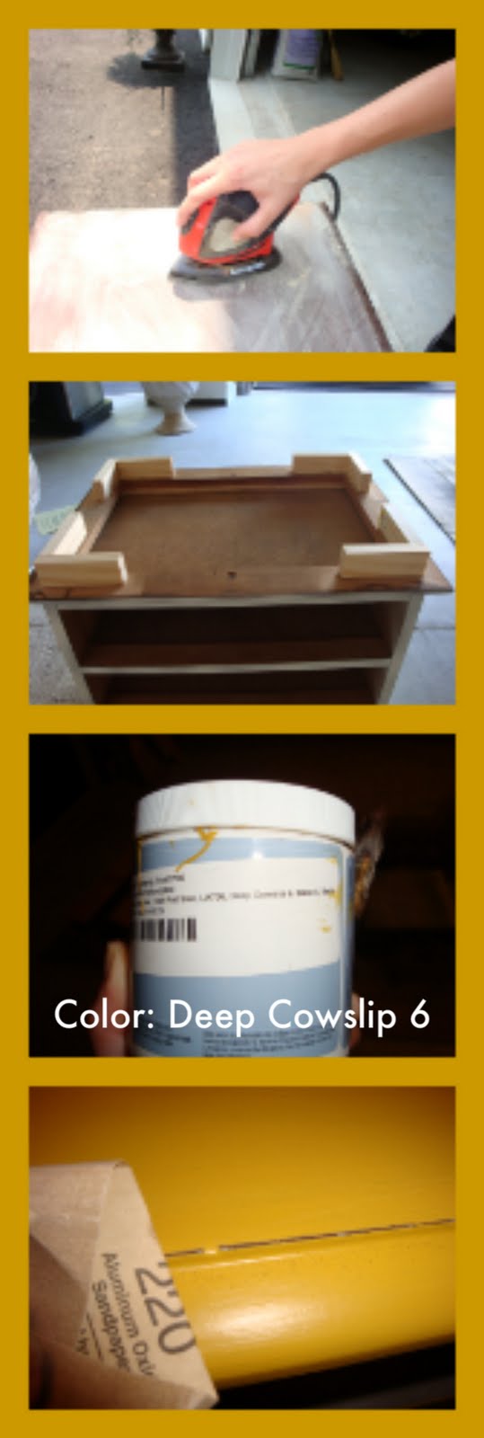 The Penny Parlor: Distressed Mustard With a Side of Mocha Glaze