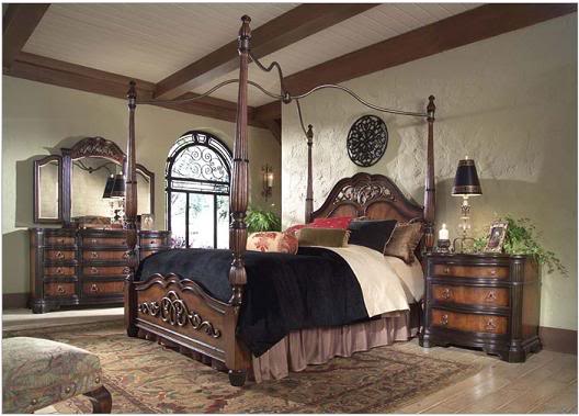 Brighton Beach: Contemporary Canopy Bed and Bedroom Sets Made from Wood ...