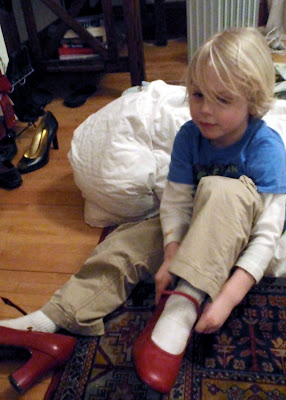 Chez Beeper Bebe: Red Shoes