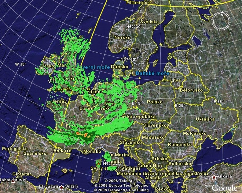 OK1CDJ's Blog: Meteorologický radar je na Google Earth