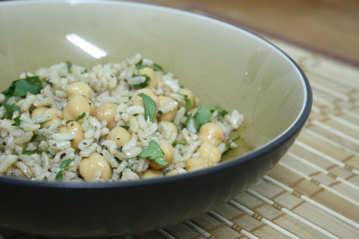 Tasty Garbanzo Bean & Rice Salad