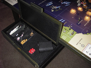 Folding Game Table: The Drawers