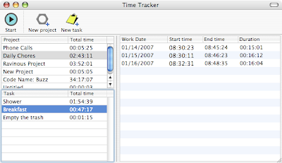 Time Tracker Mac OSX : Calcul du Temps par Tache (gratuit) - MaxiApple