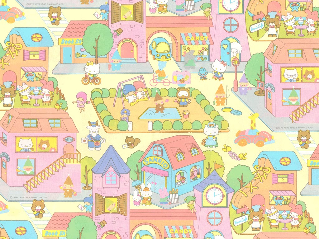 Mimmy and Hello Kitty: Wallpaper Hello Kitty World