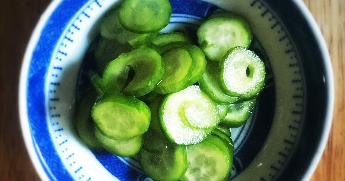 Quick Salt Pickled Cucumbers | Chinese Recipes at TheHongKongCookery.com