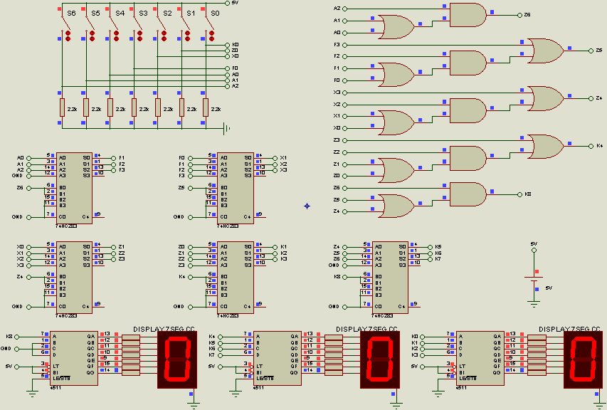 Decodificador Binario a bcd de 7 bits