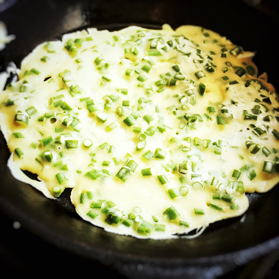 Grandma's Spring Onion Egg Pancakes 蔥油蛋餅 | Chinese Recipes at ...
