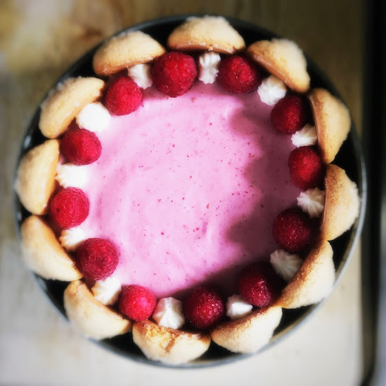 Raspberry Charlotte Cake | Chinese Recipes at TheHongKongCookery.com