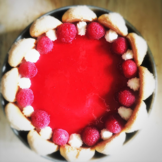 Raspberry Charlotte Cake | Chinese Recipes at TheHongKongCookery.com