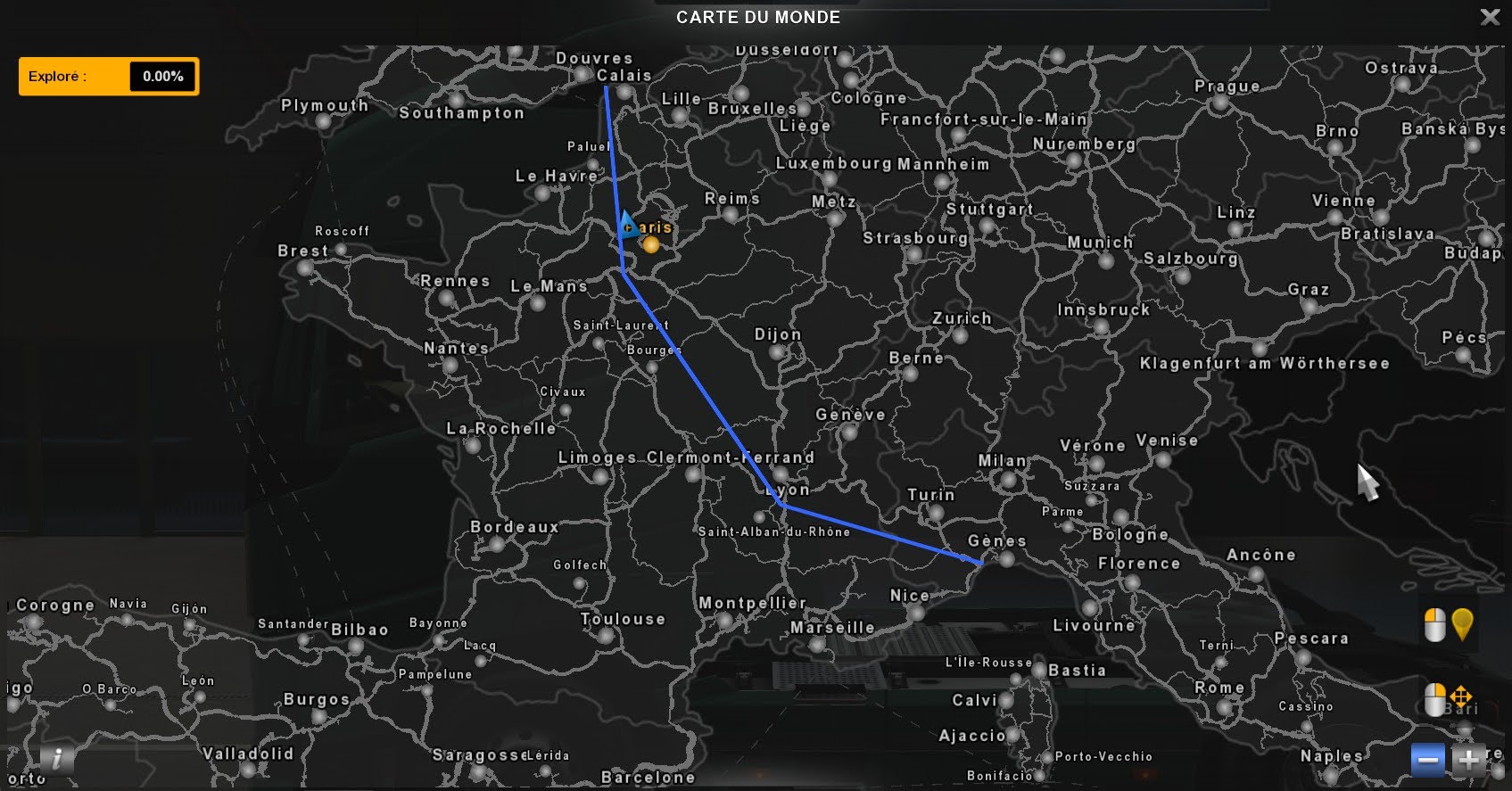 Les communes Françaises dans Euro Truck Simulator 2