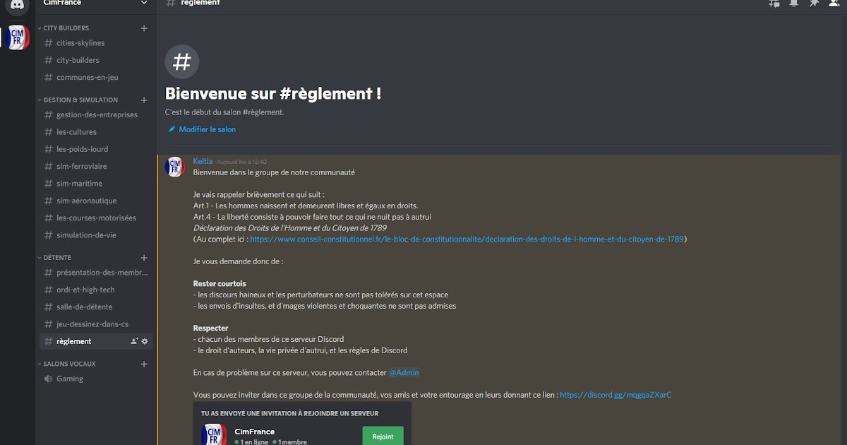 Notre nouveau groupe de communauté sur Discord