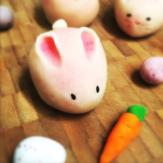 White Bean Paste Nerikiri Bunny | Chinese Recipes at TheHongKongCookery.com